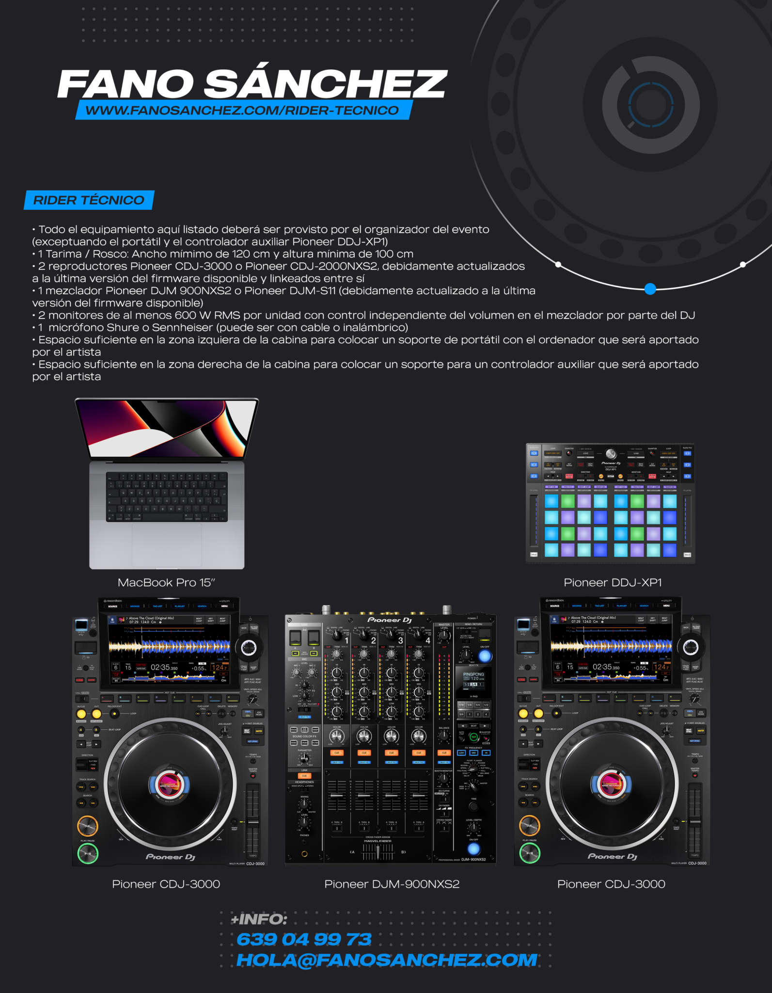 Rider Técnico - Fanosanchez.com